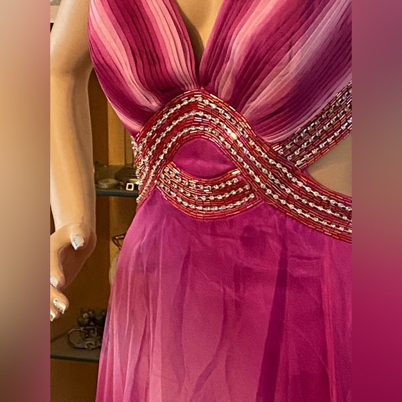 Cinderella | Dresses | Rhinestone Studded Raspberry Colored Evening ...